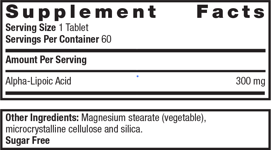 Metagenics Meta Lipoate 300 60's – Nature Nurture